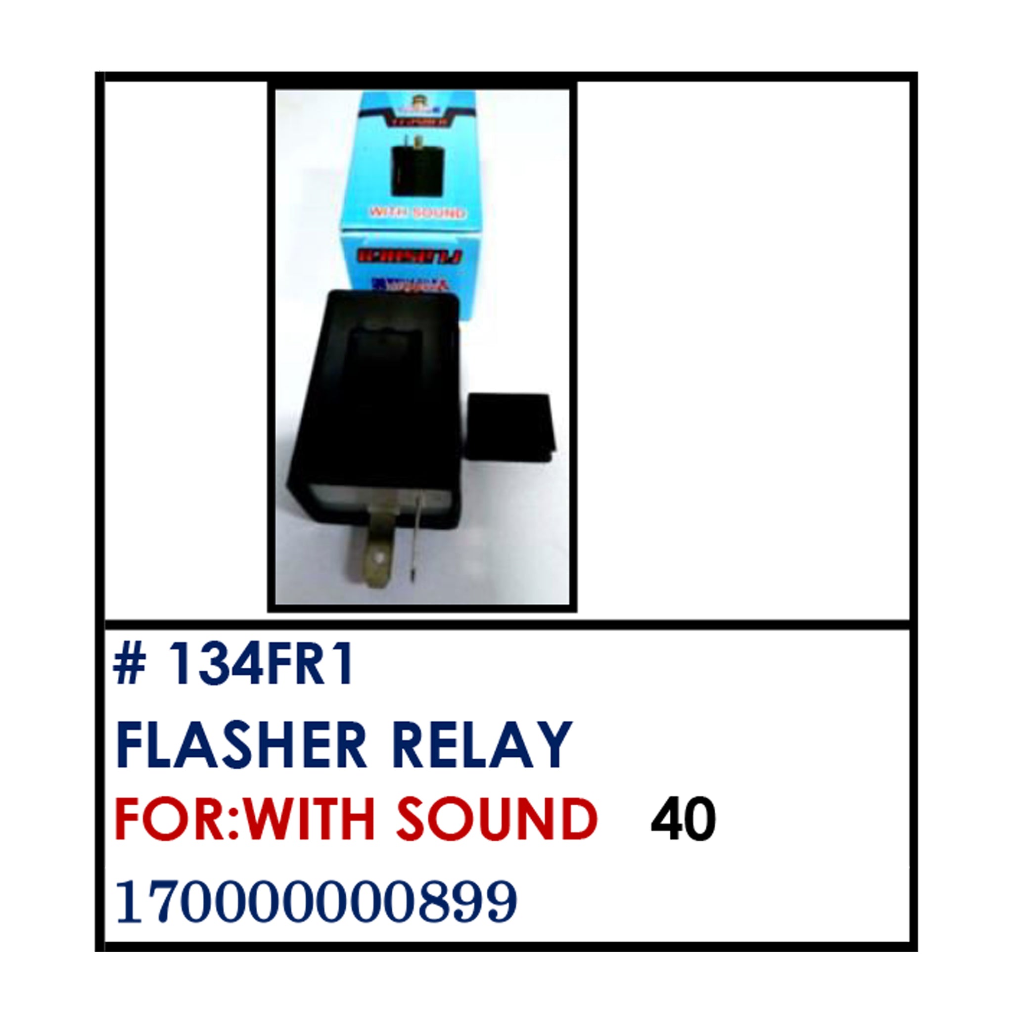 FLASHER RELAY (134FR1) - WITH SOUND – BESTPARTS.PH