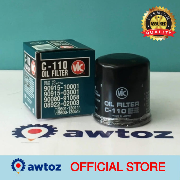 VIC C-110 Oil Filter for Toyota Vios, Altis, Corolla, Camry, Rav4 - C110 freeshipping - BESTPARTS.PH