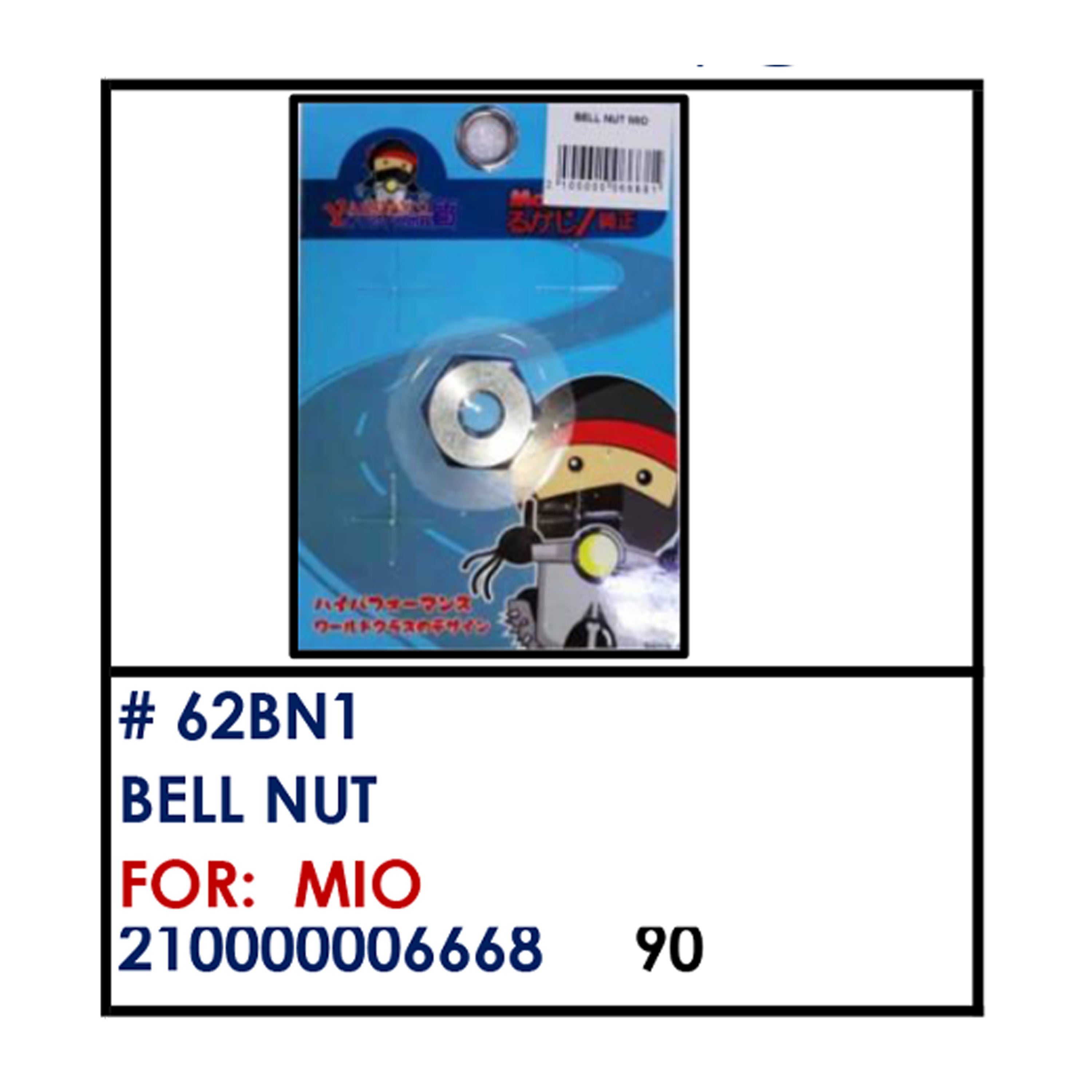 BELL NUT (62BN1) - MIO – BESTPARTS.PH