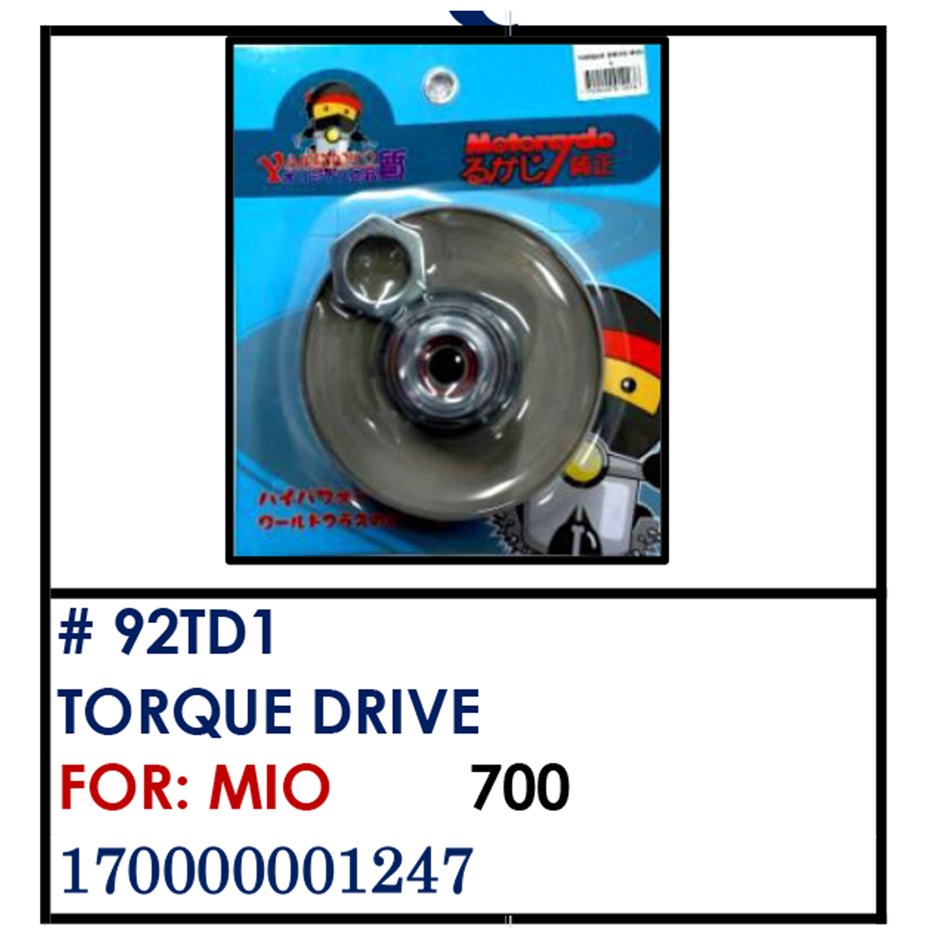 TORQUE DRIVE (92TD1) - MIO – BESTPARTS.PH